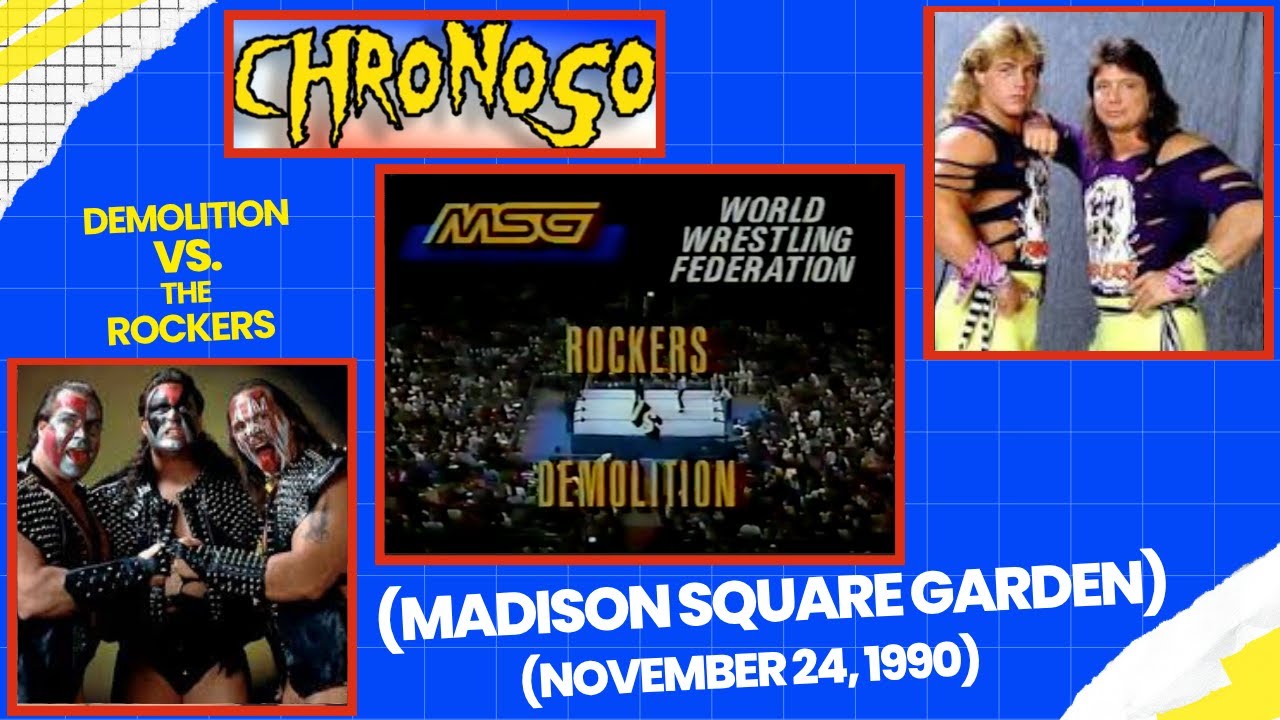 WWF MSG NOVEMBER 1990 CHRONOSO DEMOLITION vs THE ROCKERS, The Rockers ...