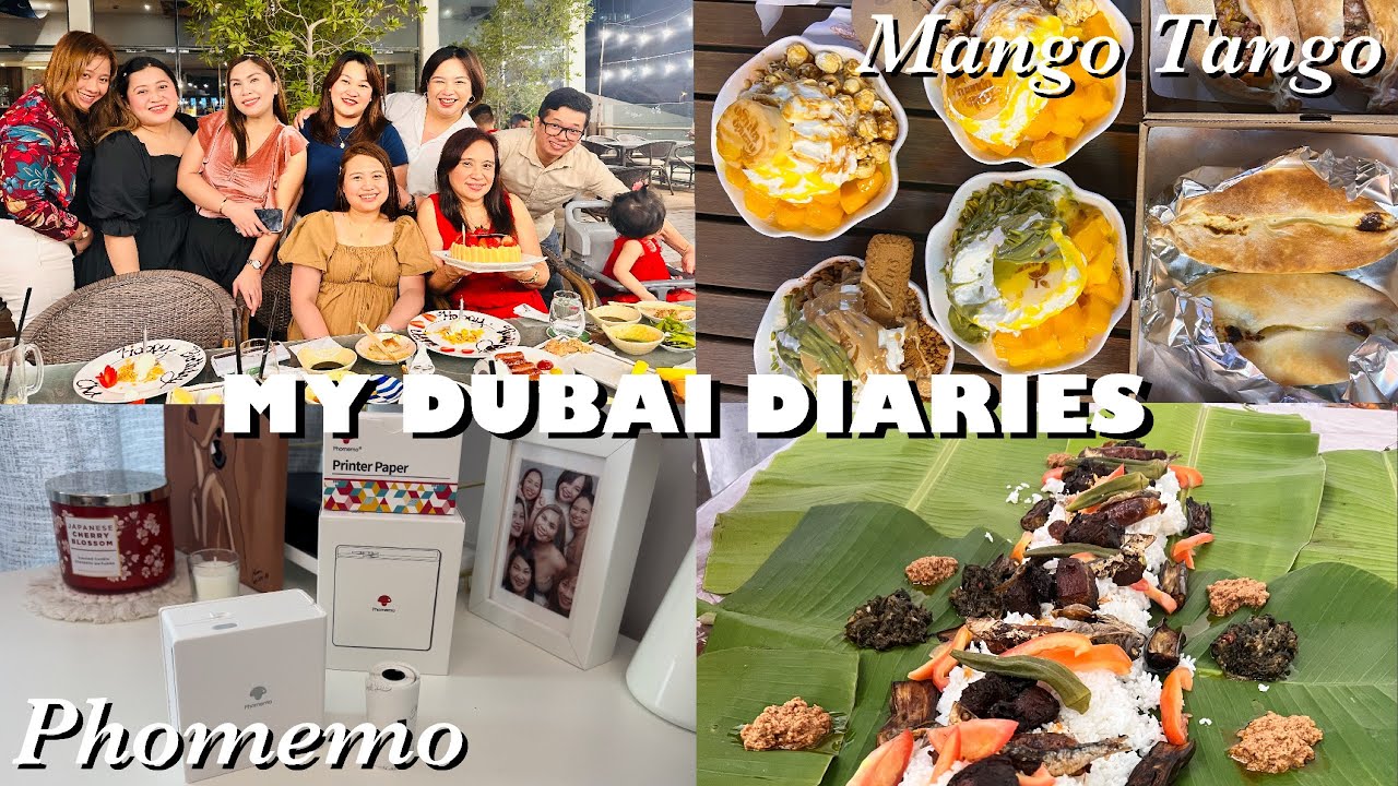 Dubai Vlog | Mango Tango, Boodle fight with friends, Cha’s birthday ...