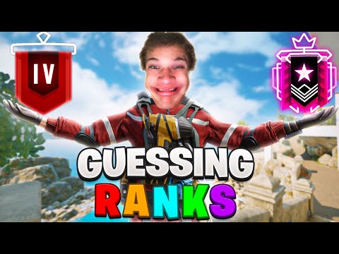 Guessing Your RANK in Rainbow Six Siege