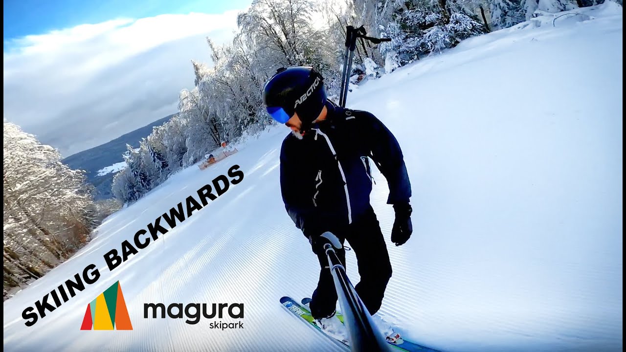 SKIING BACKWARDS @ MAGURA SKI PARK - YouTube