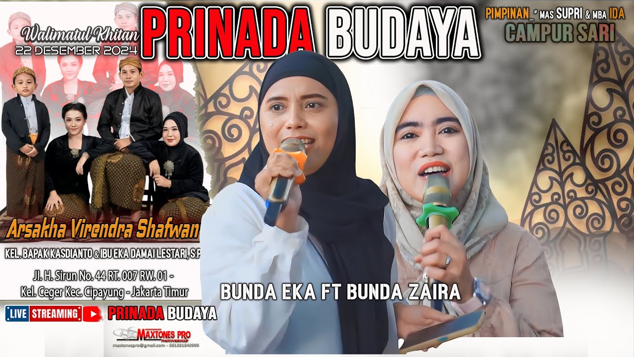 Sekuntum Mawar Merah Bunda Eka FT Bunda Zaira PRINADA BUDAYA (0813-1056-4745) Khitan ''Arsakha V ...