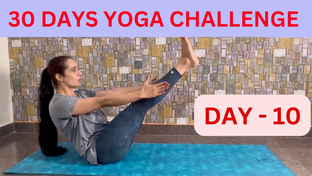Yoga 30 day challenge | start yoga day 10 - YouTube