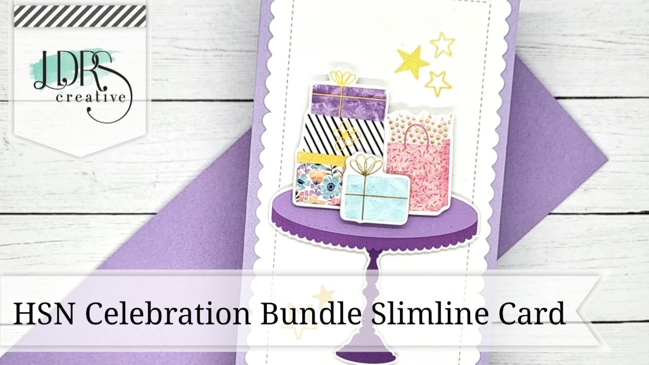 HSN Celebration Mega Craft Bundle Slimline Card - YouTube