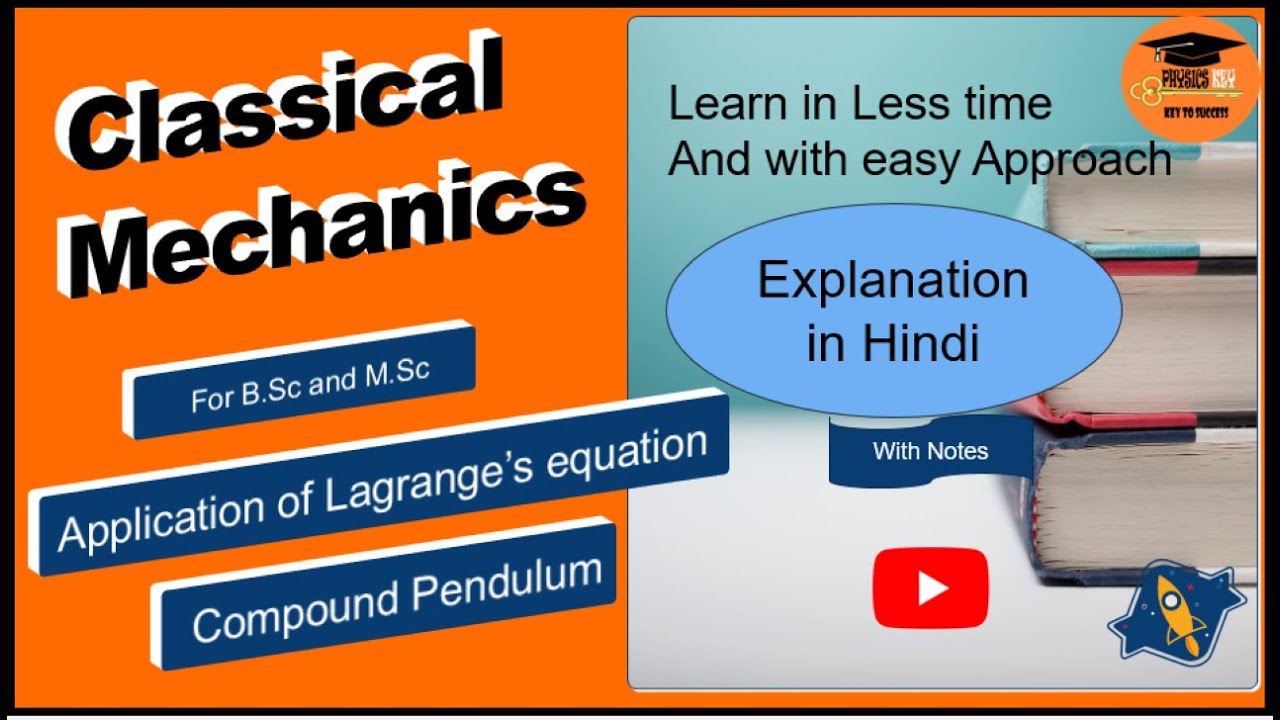 Compound Pendulum Motion Equation from Lagrange's Equation - YouTube