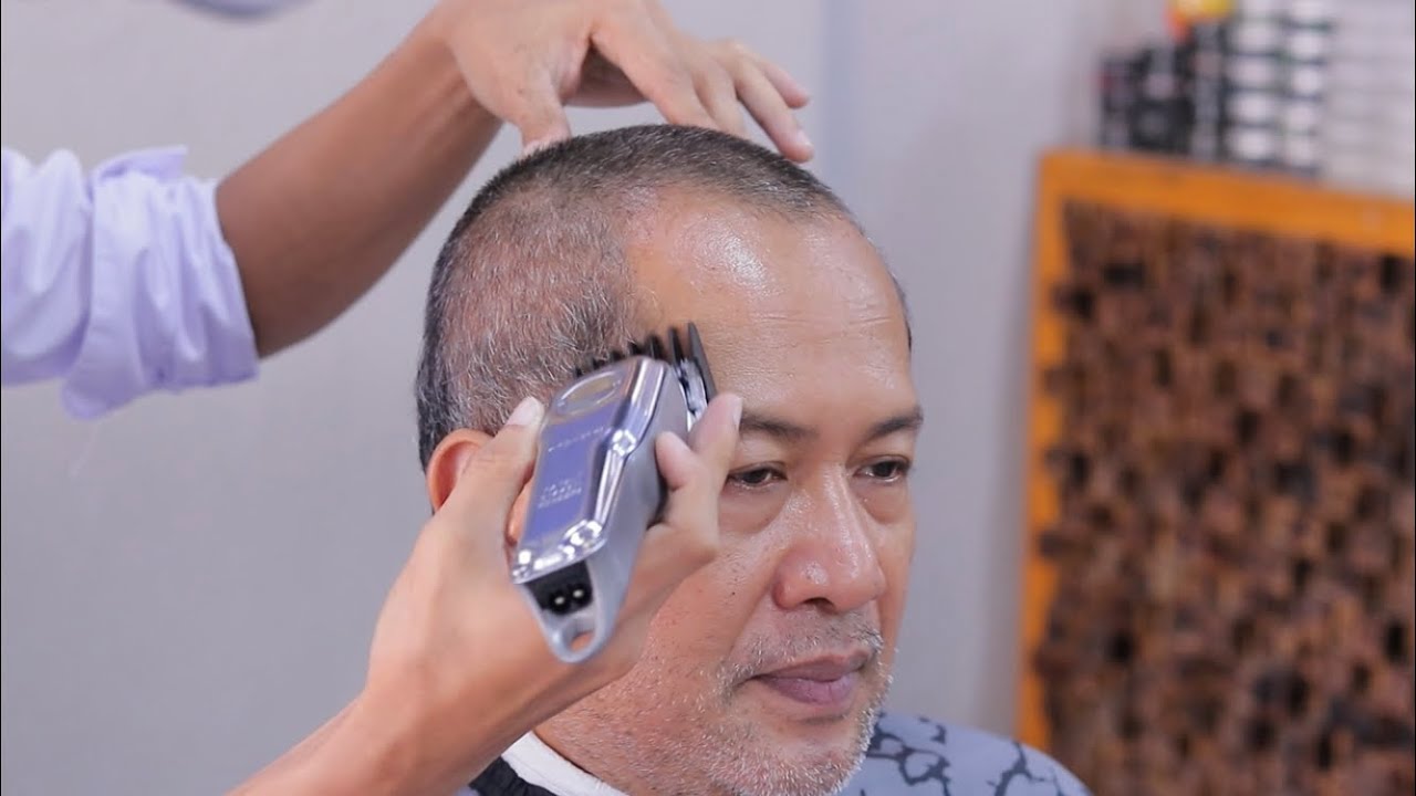 Haircut tutorial | Semi kalbo my masahi pa si sir! (Pilipino ...