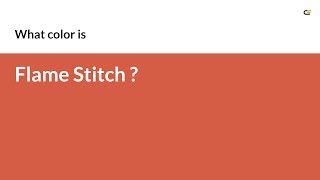Flame Stitch color #d65d45 hex color - Red color - Cool color d65d45