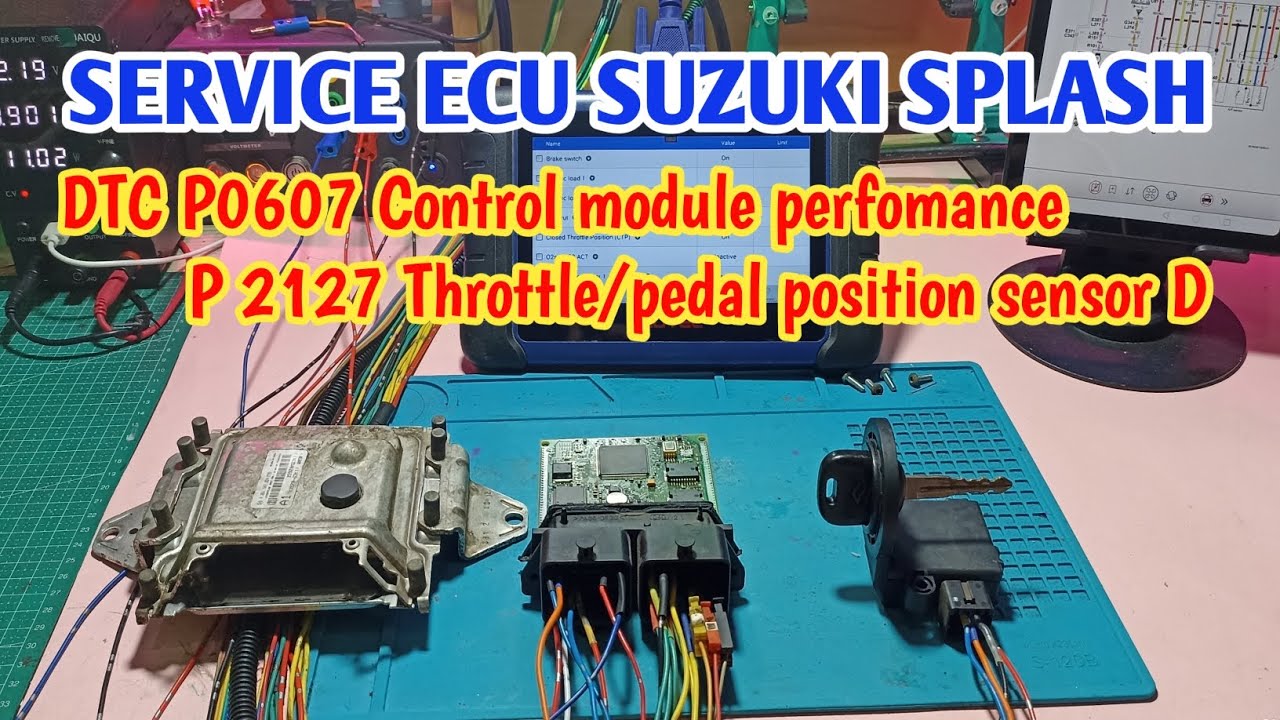 Service ecu (suzuki splash mesin sering mati sendiri) - YouTube