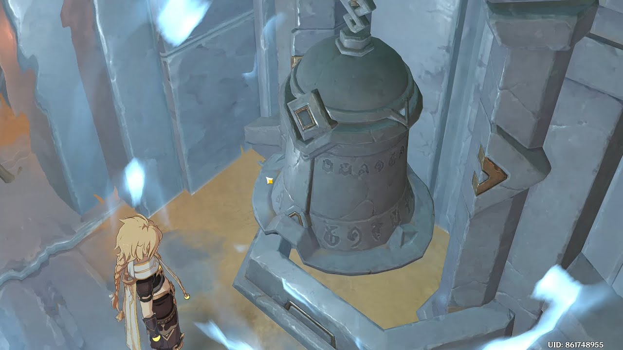 Ring the two bells on either side of the ruins (0/2) Route guide ...