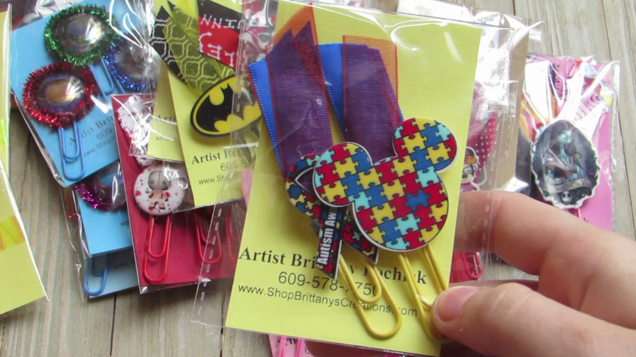 Craft Fair Series: Handmade Paper clips and sets - YouTube