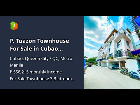 P Tuazon Townhouse For Sale In Cubao Quezon City Qc Metro Manila