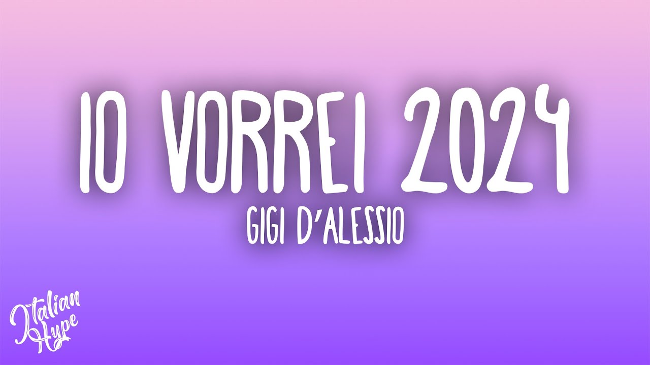 Gigi D'Alessio feat. Elodie, Ernia - Io vorrei 2024 - YouTube