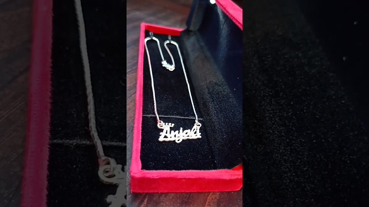 Silver Anjali Name Chain Pendant 🤩 #design #latest #trending #viral # ...
