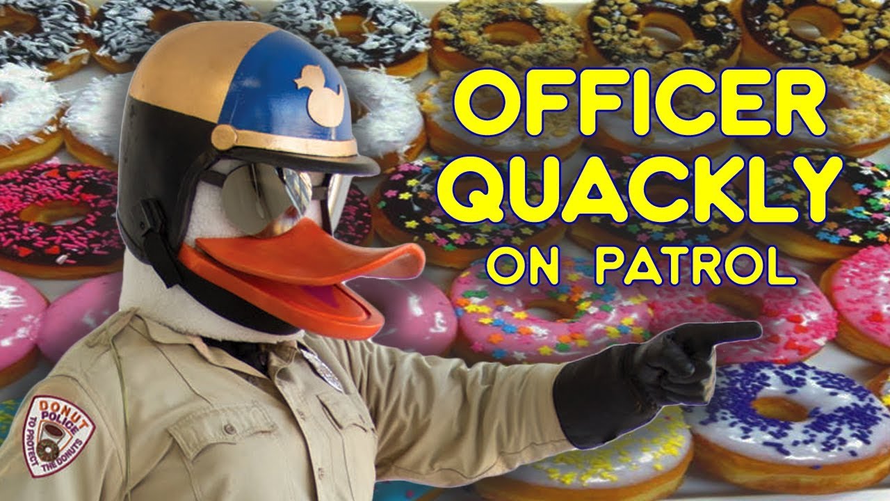 Officer Quackly on Patrol - Donut Shop - YouTube