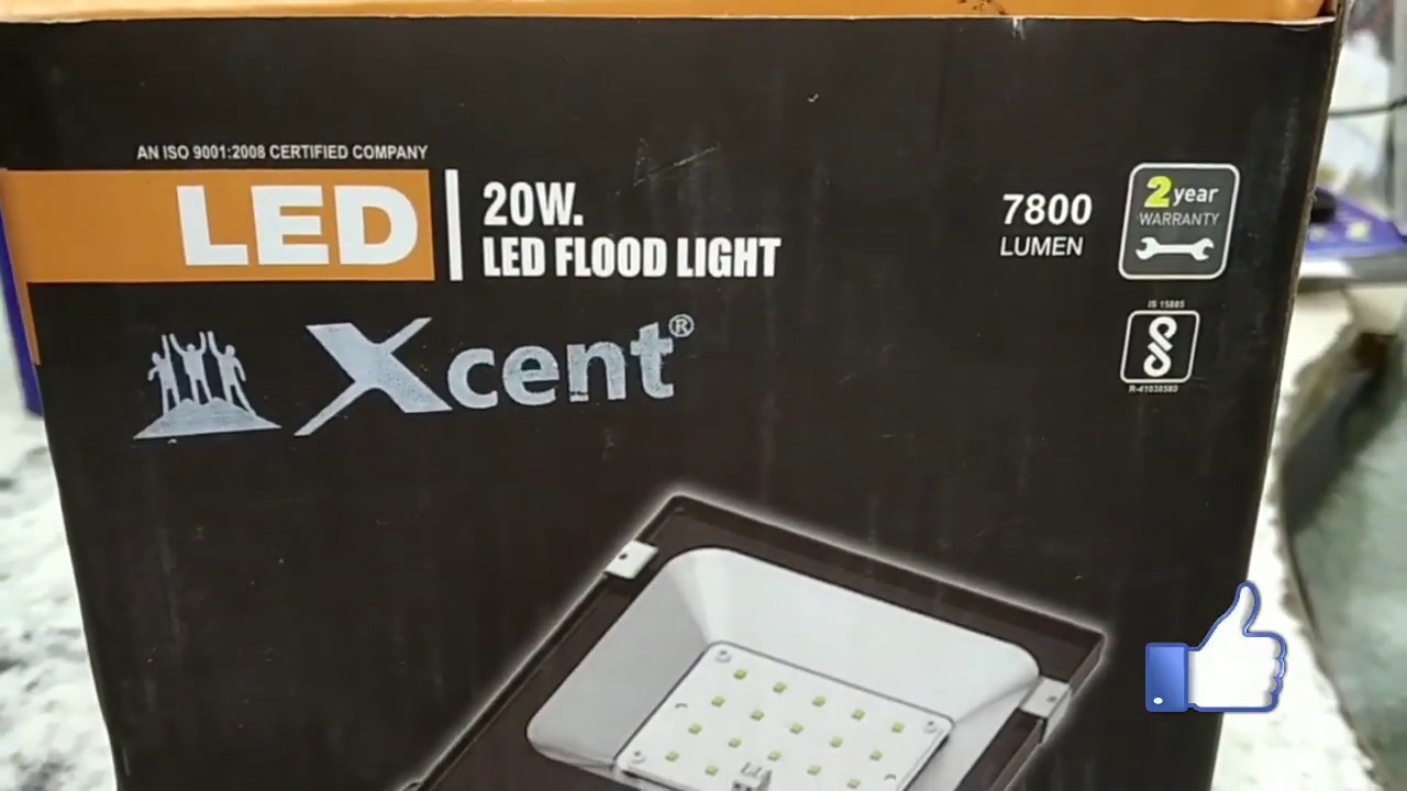 Xcent 20W and 30W Flood LED Light : Quick Comparison - YouTube