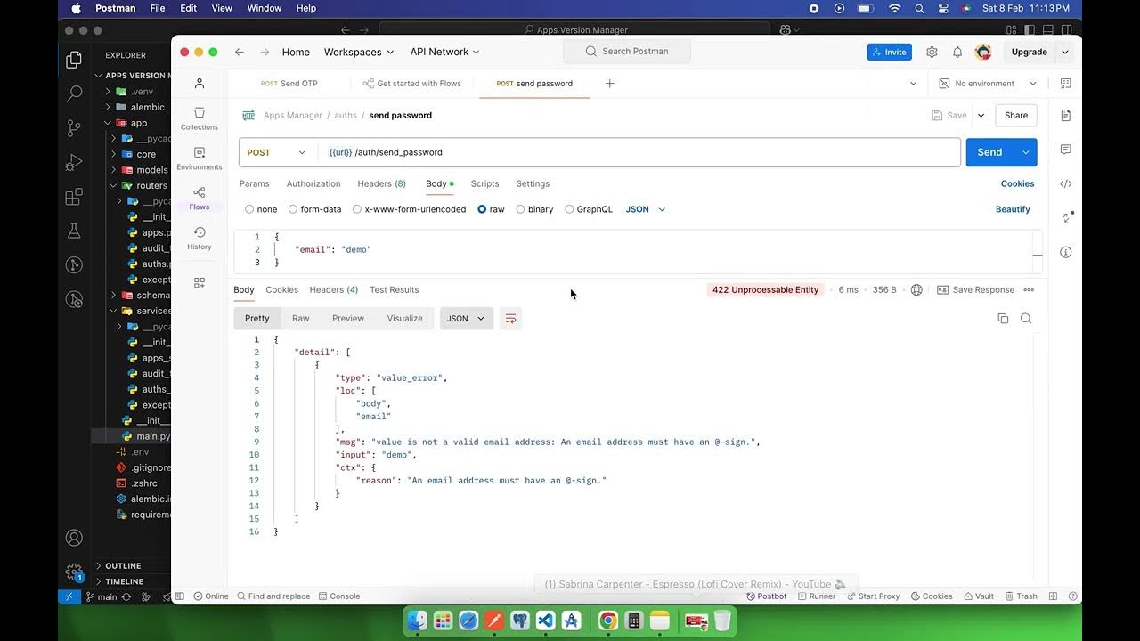 Exception handling for validation errors in FastAPI - YouTube