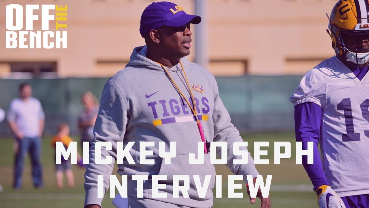 Mickey Joseph Previews LSU's 2019 Football Season & Status on Wide ...