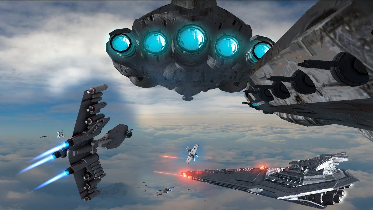 Mediator star defenders vs Galactic battle carriers | Star Wars: Empire ...