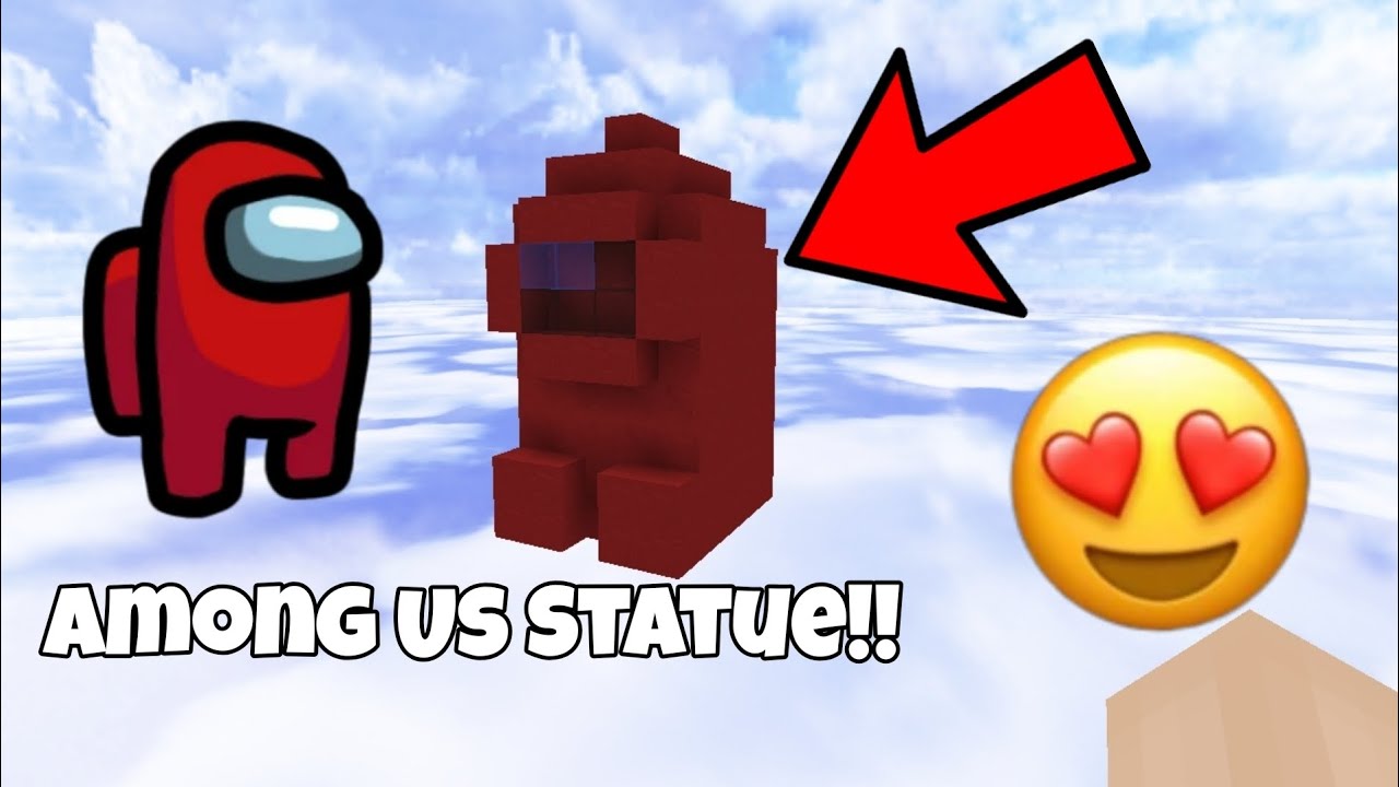 How To Build Among us Statue 🐨 In Skyblock - Blockman Go - YouTube