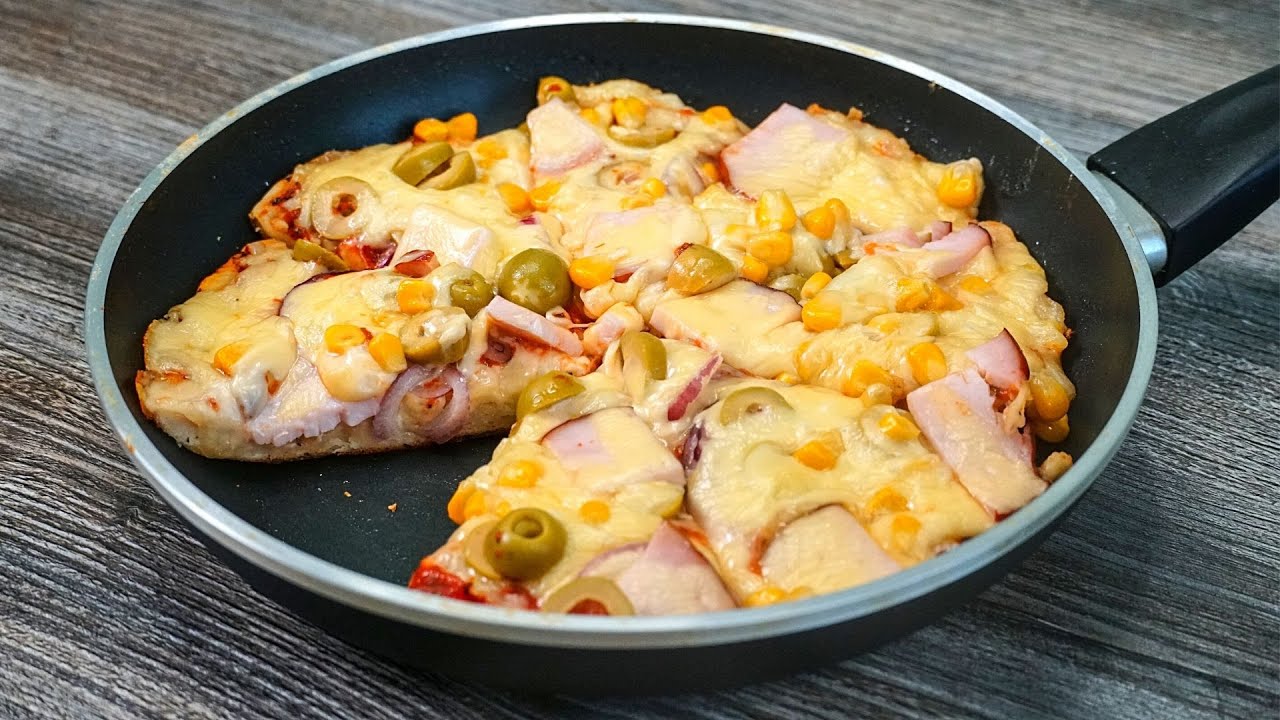 In wenigen Minuten fertig, Pizza in der Pfanne! - YouTube