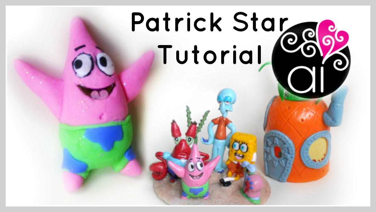 Patrick Star | Polymer Clay Tutorial | Cake Topper DIY - YouTube