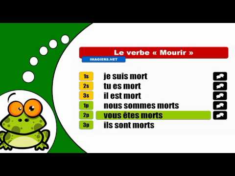 Cách chia Động từ # Mourir # Indicatif Passé composé - YouTube