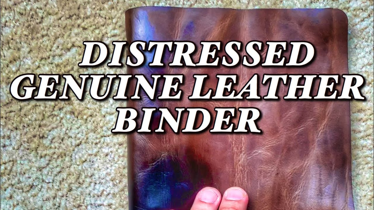 Genuine Leather A5 Binder From China For Preaching 📝 Notes. Distressed ...