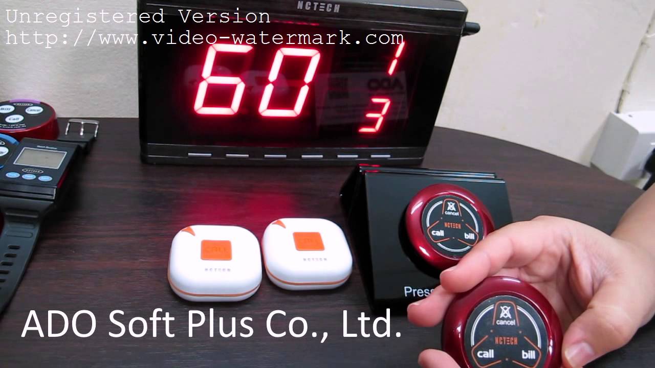 Wireless Calling System-ปุ่มกดเรียกพนักงานแบบไร้สาย - YouTube