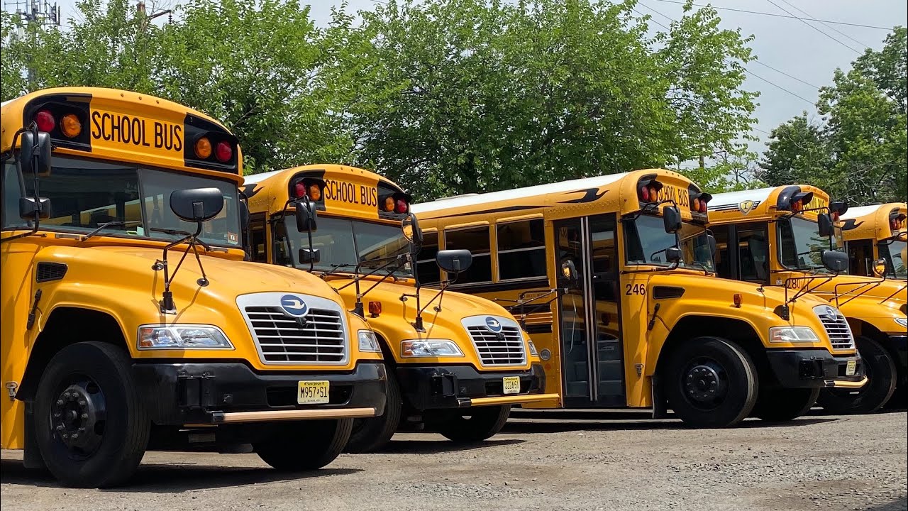 Villani bus- #139 2020 Bluebird Vision School bus afternoon ride snow ...