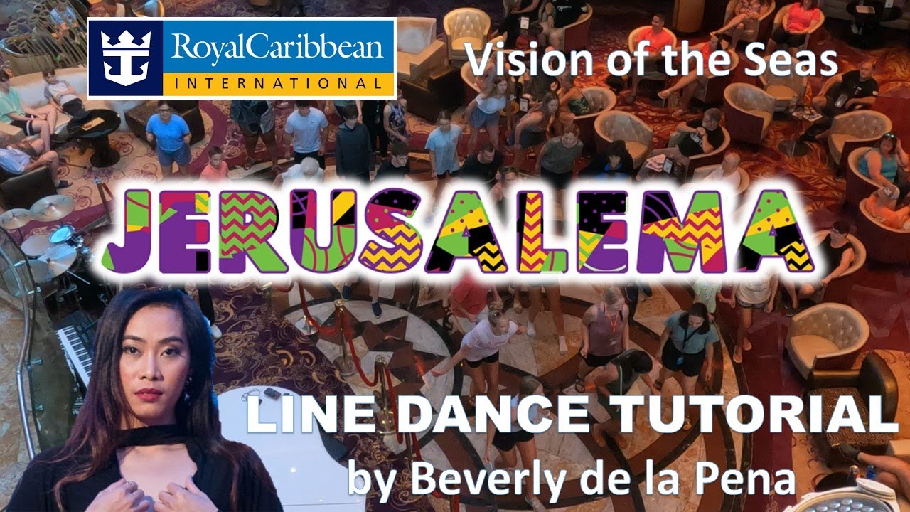 JERUSALEMA LINE DANCE Tutorial by @bevdel3945 ║Royal Caribbean Vision ...