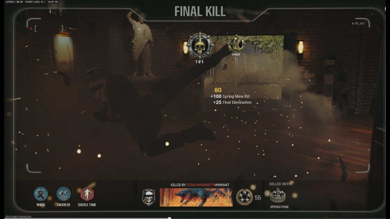 COD BO6 (Lowtown)👻Clutch Game 5 (4 Kill Round 1 vs 2 Win)(SPRING MINE ...