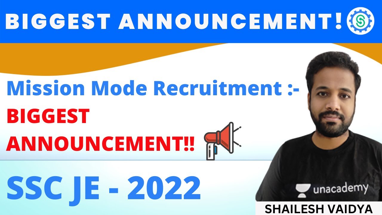 Mission Mode Recruitment | Biggest Announcement | Shailesh Vaidya - YouTube