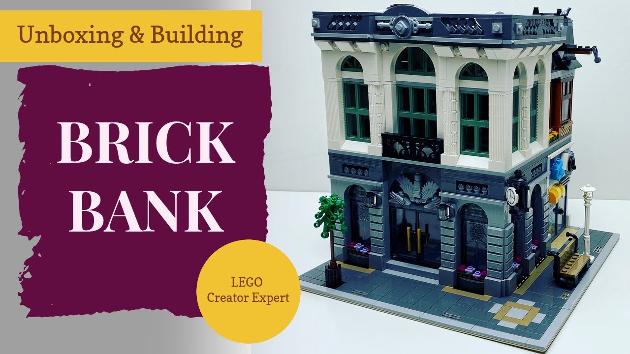 LEGO Creator Expert Brick Bank - 10251 - Unboxing and Speed Build - YouTube