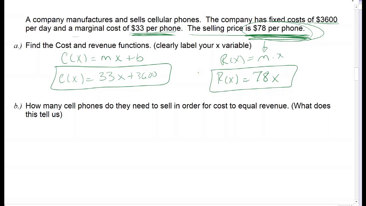 1.3 video 2 Linear Revenue set up and application - YouTube