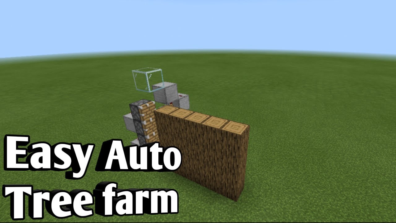 Carabuat Easy auto Tree farm |Tutorial Redstone #17 - YouTube