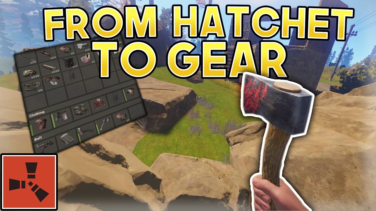 FROM HATCHET TO GEAR! | Rust SOLO Gameplay - YouTube