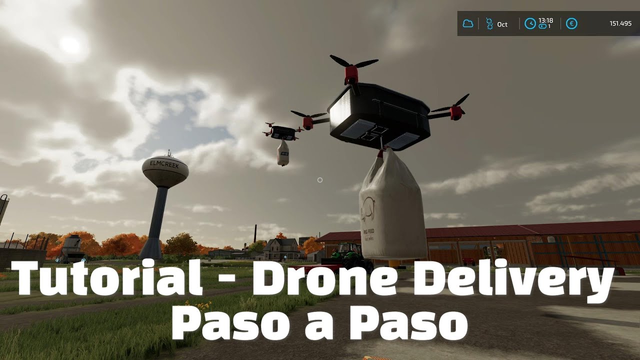 Tutorial Drone Delivery - FS22 - YouTube