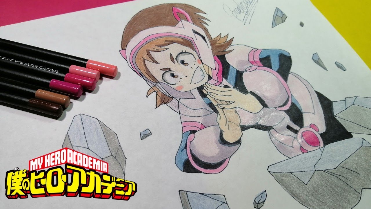 Drawing - Uraraka (URAVITY) - Boku no hero academia - How to draw - YouTube
