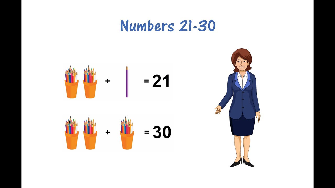 LKG || MATHS || Count 21 to 30 - YouTube