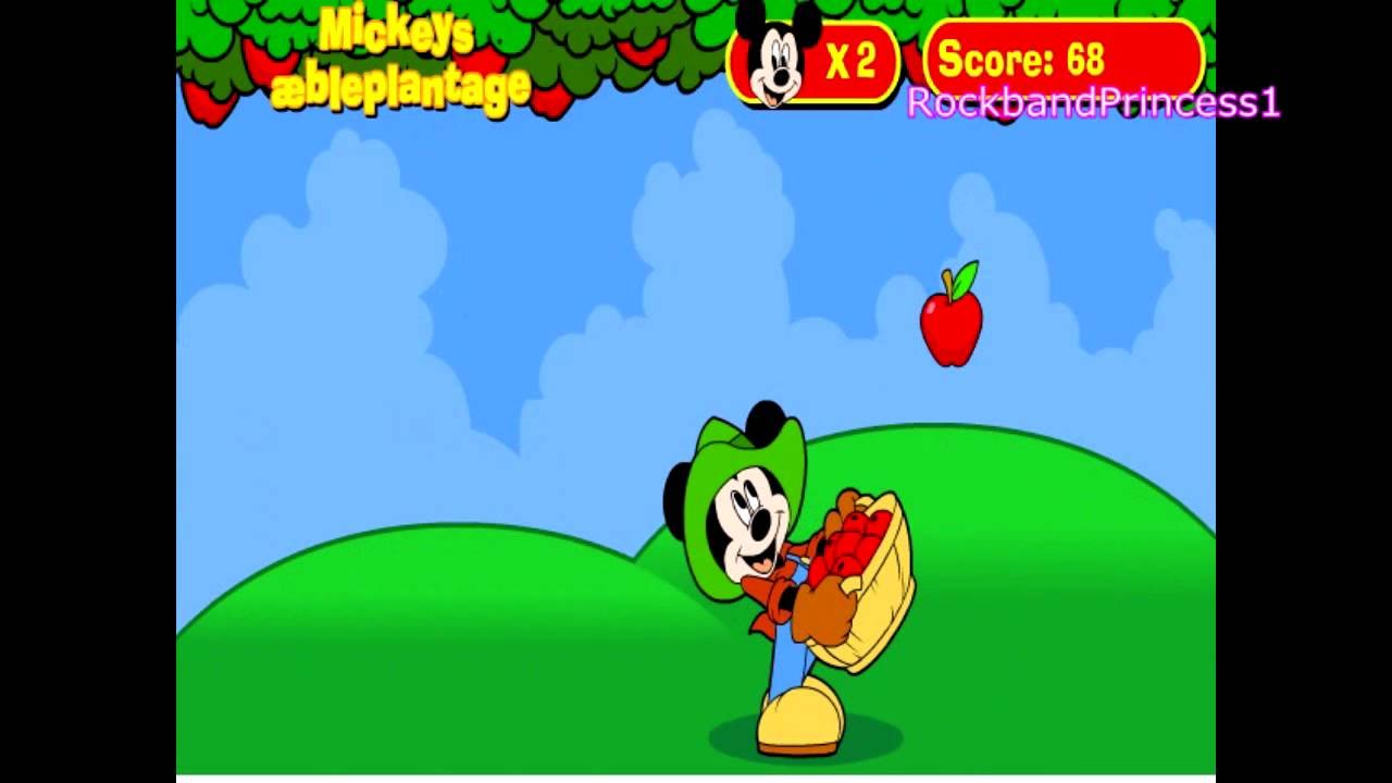 Mickey Mouse Counting Apples Game - YouTube
