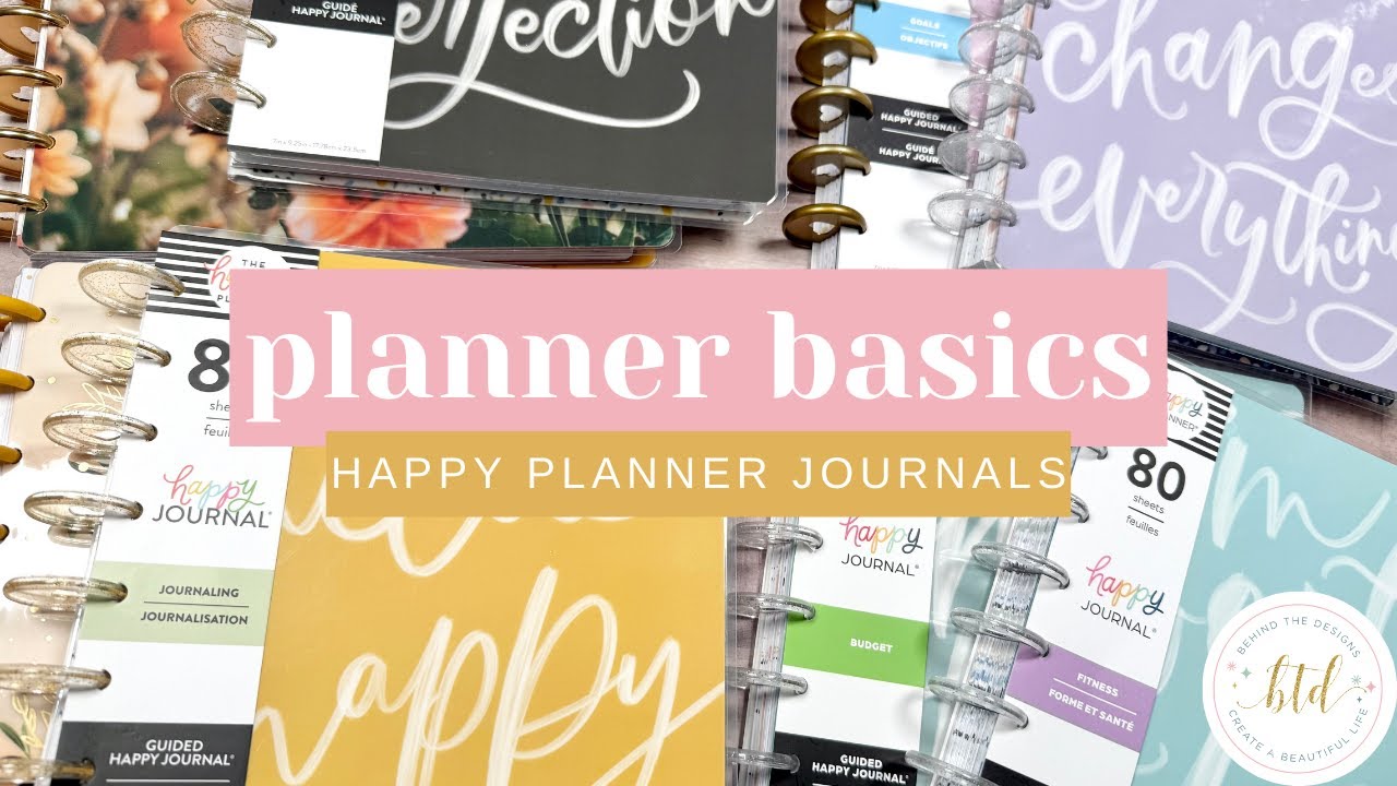 PLANNER BASICS | Overview of Guided Journals for Beginners | The Happy Planner Discbound System ...