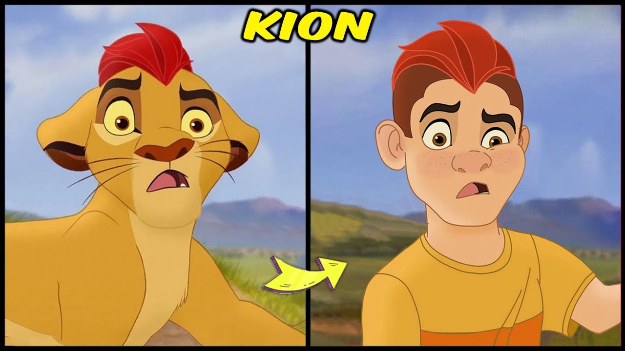 The Lion Guard Character As Human Version! | Kion, Fuli, Kovu, Scar ...
