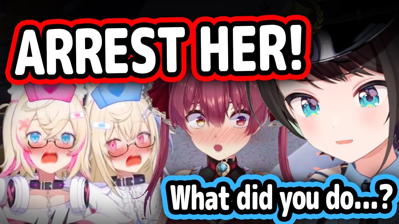 Marine Suddenly Hugs FuwaMoco and Made Them Blush So They Told Subaru ...