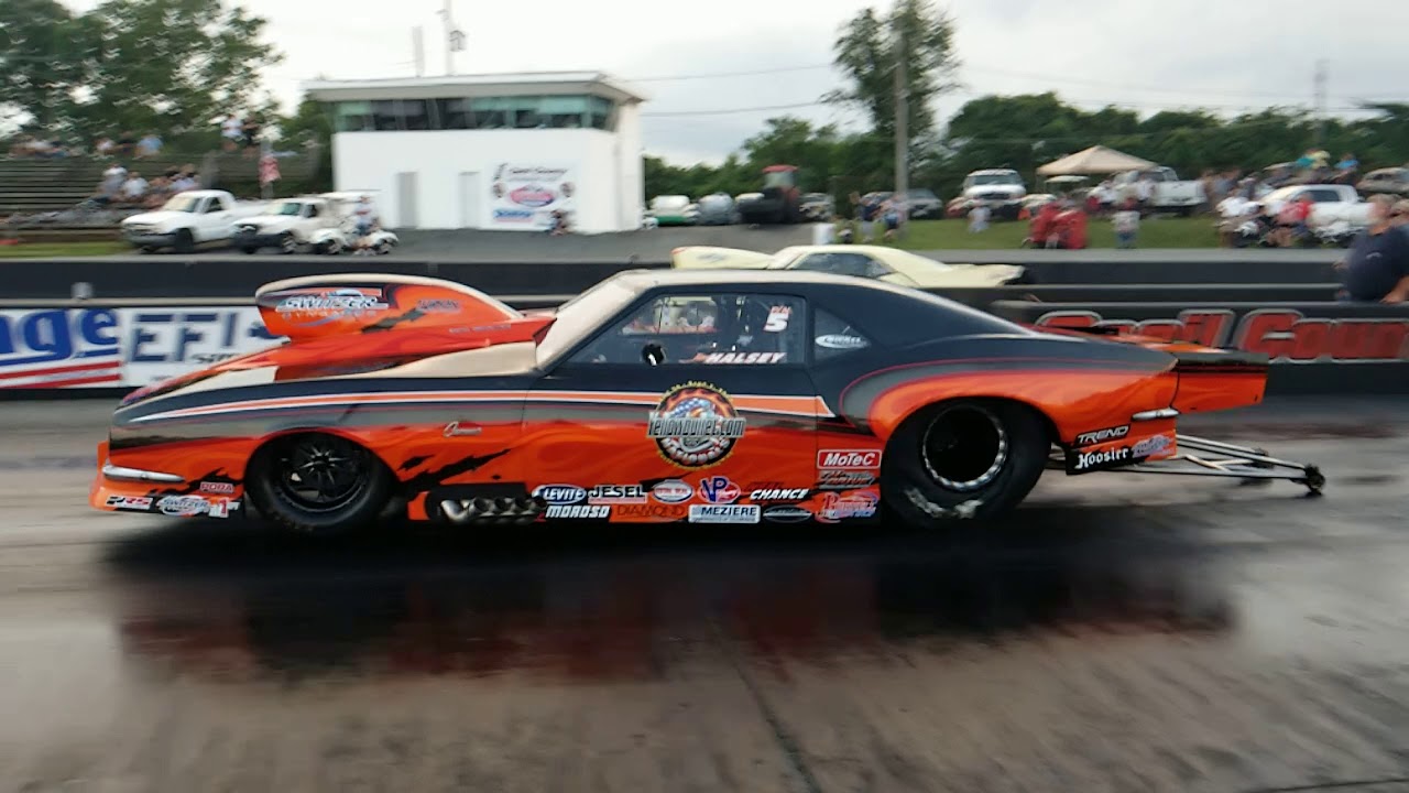 Jim Halsey - Pro Mod 3.70 @ 205mph - YouTube