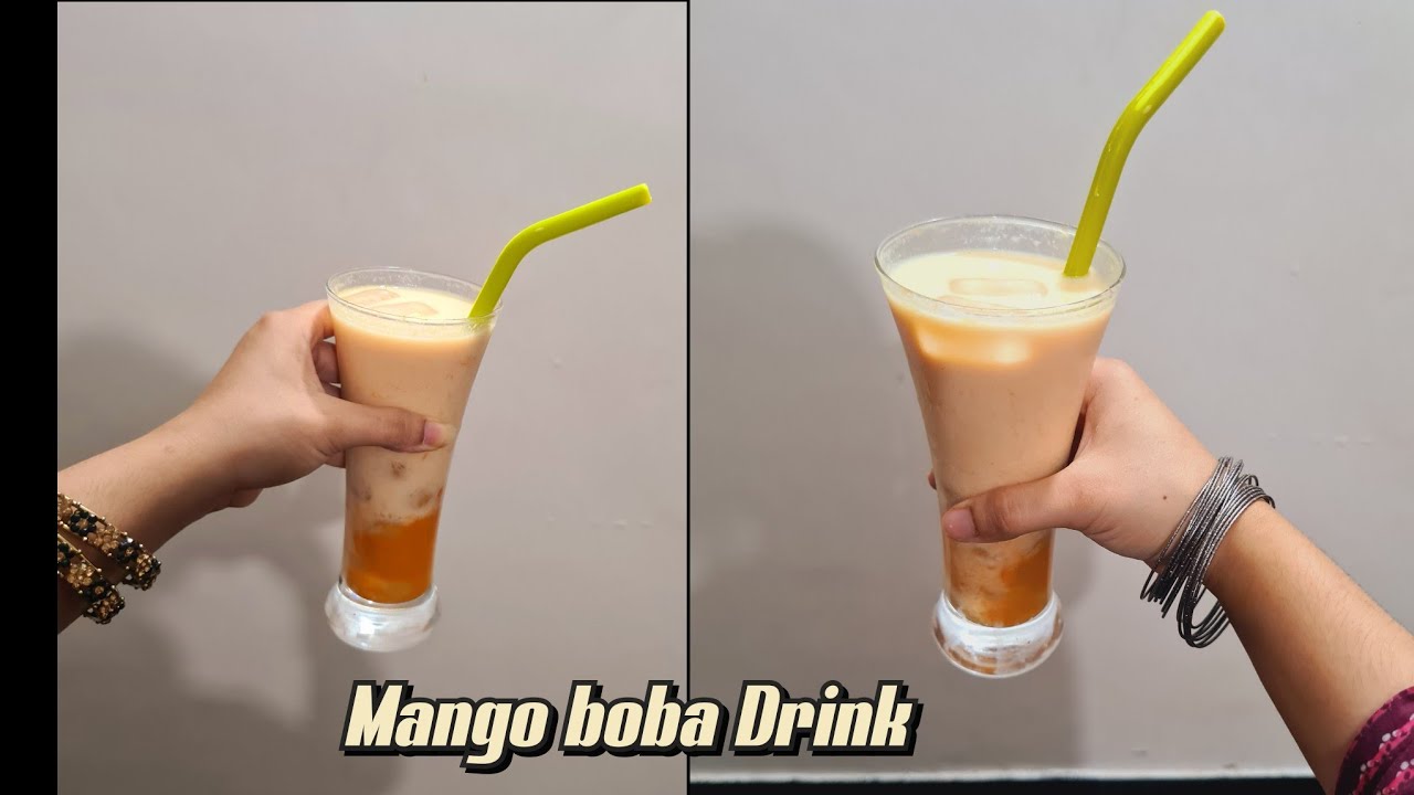 Mango boba Drink Recipe | Summer Drink Recipe | Cooking and Vlogs - YouTube