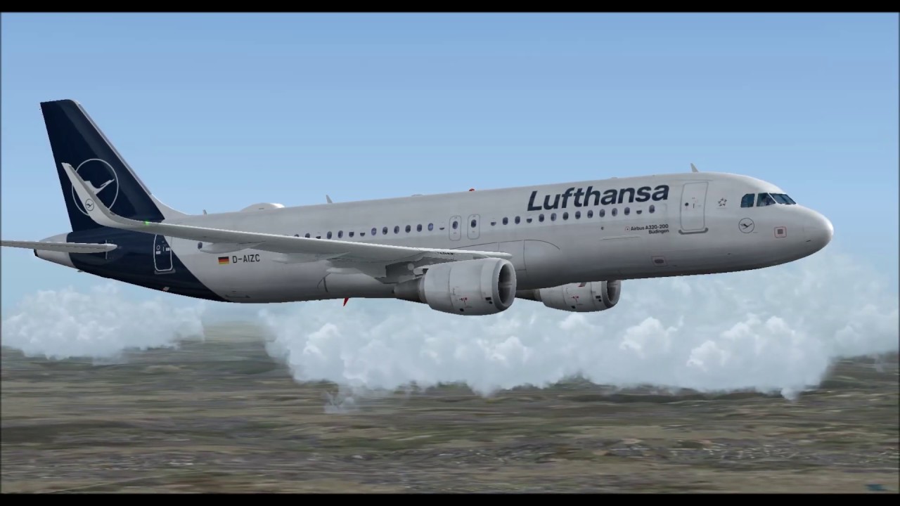 AIRBUS A320 200 SHARKLETS LUFTHANSA AIRLINES TAKE OFF FROM FRANKFURT ...
