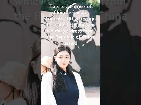 The cheongsam shows the curves of girls' bodies very well and is very beautiful dress #chinesegirl