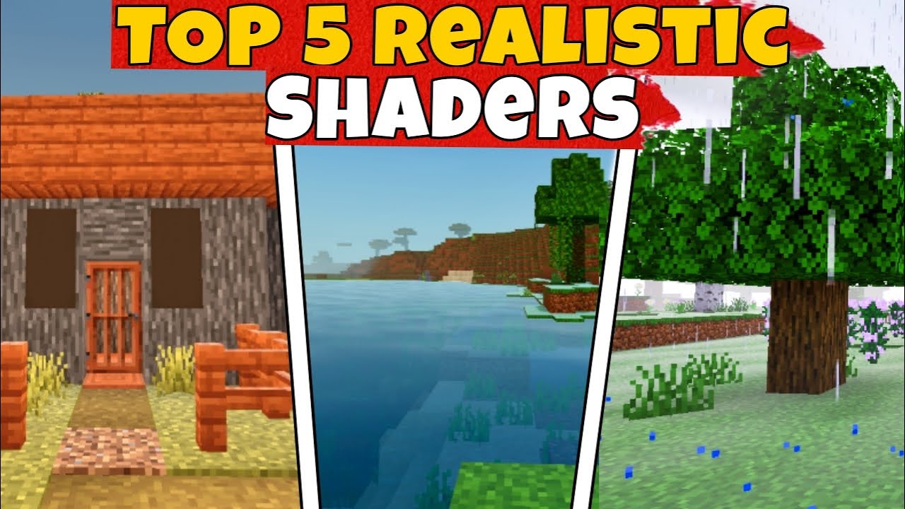 Top 5 Realistic Shaders for Minecraft Pocket Edition || Minecraft PE ...