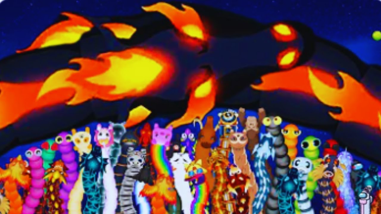 conquer the map: snake io cindermane vs basilisk - intense snake game ...