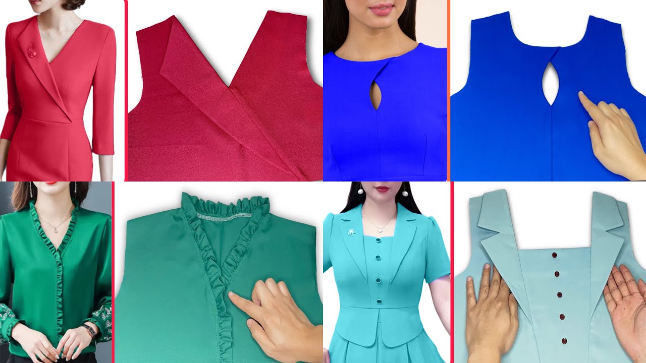 [4] Sewing Techniques about Neck Design in Easy Method | Sewing Tips ...