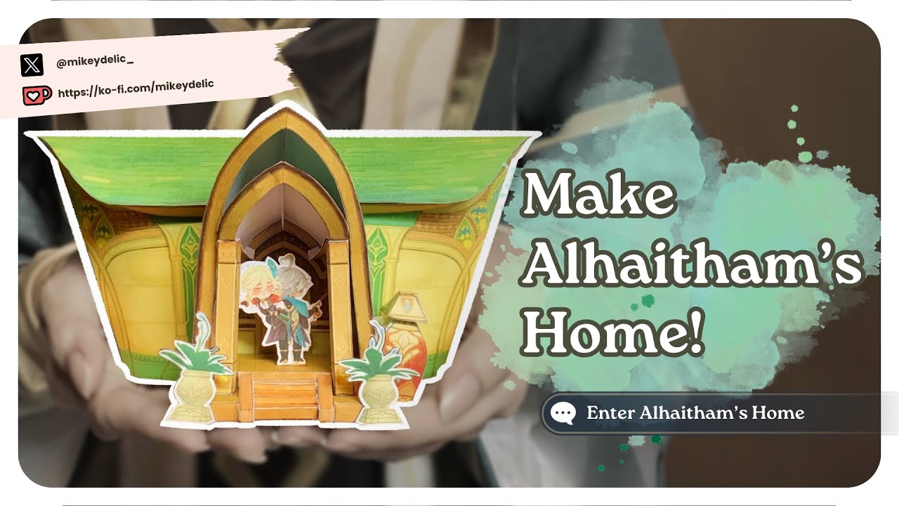 Make Alhaitham's Home! 🌱|| Tutorial Part 1: Main House & Roof - YouTube